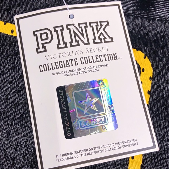 PINK Victoria's Secret | Tops | Pink Collegiate Army Jersey Shirt ...